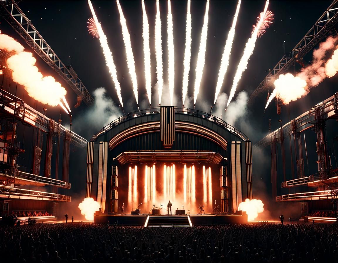 Rammstein concert - AI Generated Artwork - NightCafe Creator