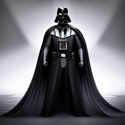 Darth Vader Monochromatic - AI Generated Artwork - NightCafe Creator