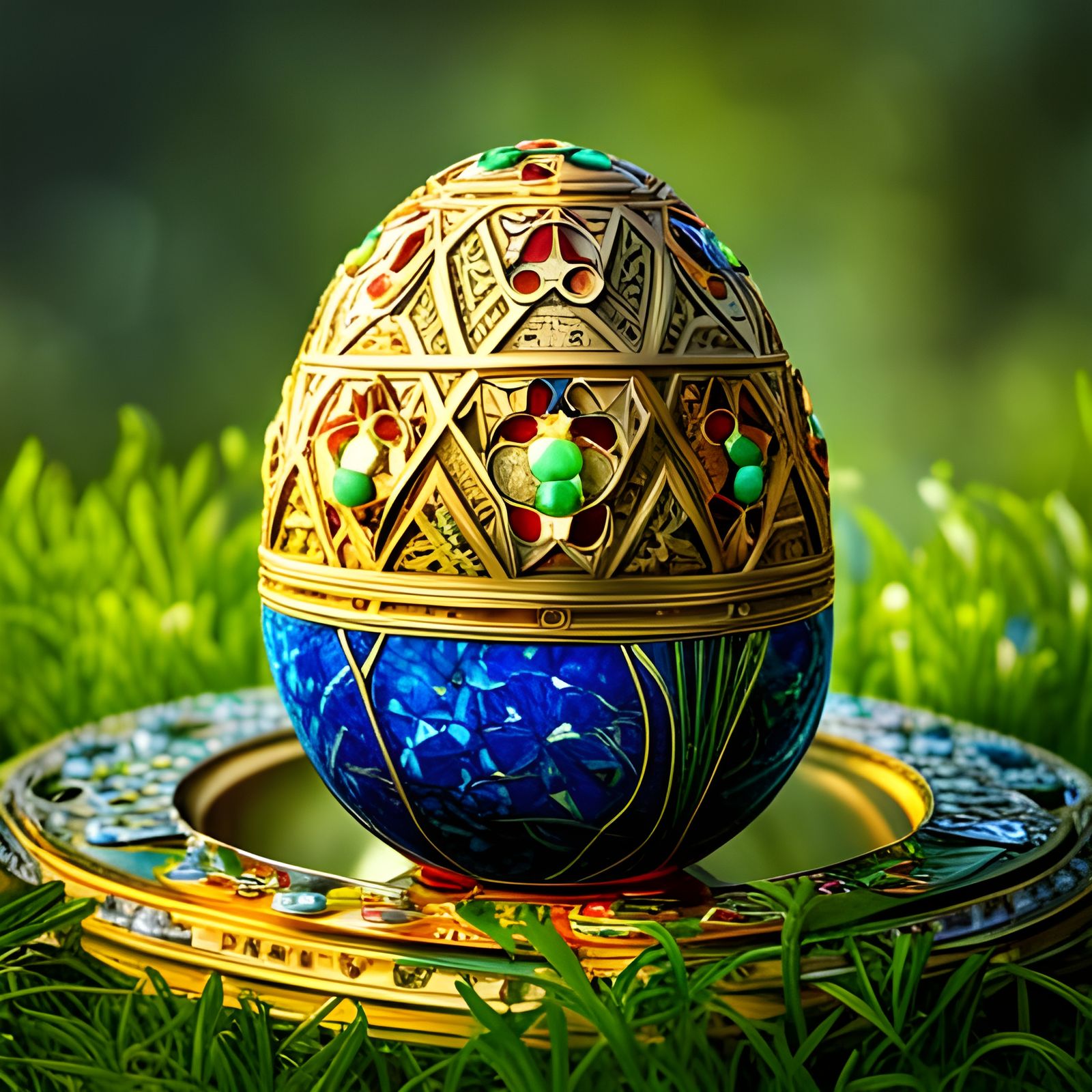 The Bunny's Prized Egg - AI Generated Artwork - NightCafe Creator