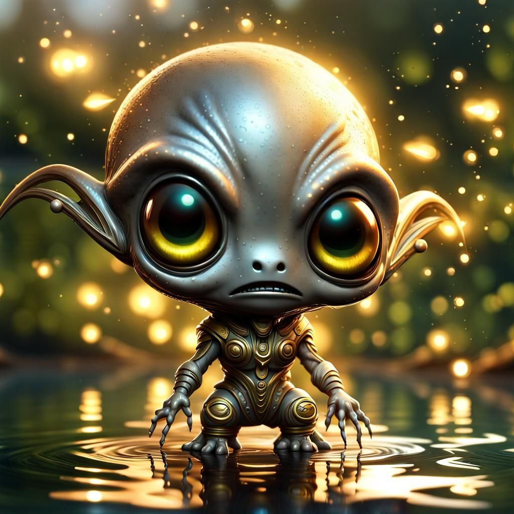 Chibi Alien - AI Generated Artwork - NightCafe Creator