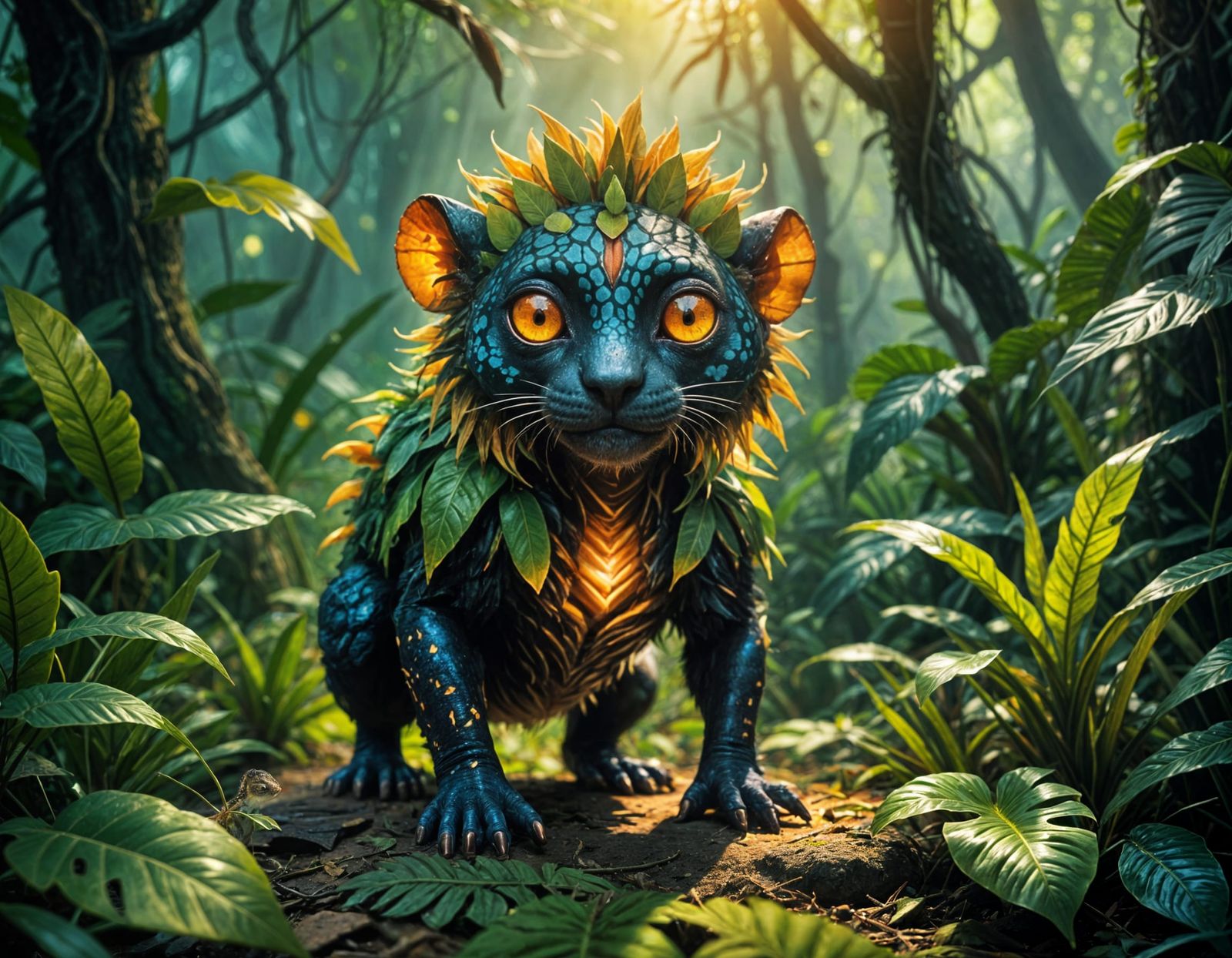 A mythical explorer! - Creature Exploring an Exotic Jungle