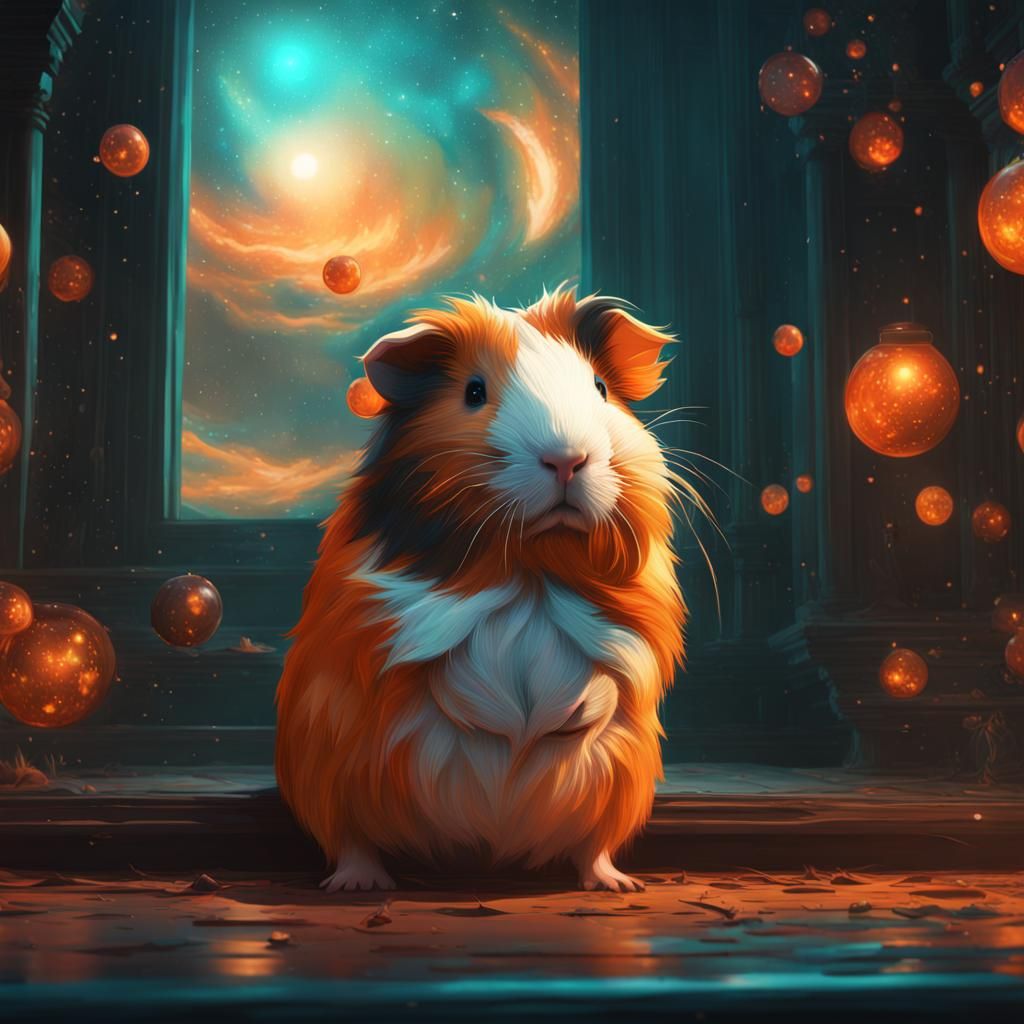 Cosmic Guinea pig - AI Generated Artwork - NightCafe Creator
