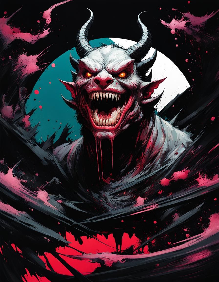 Laughing Demon - AI Generated Artwork - NightCafe Creator