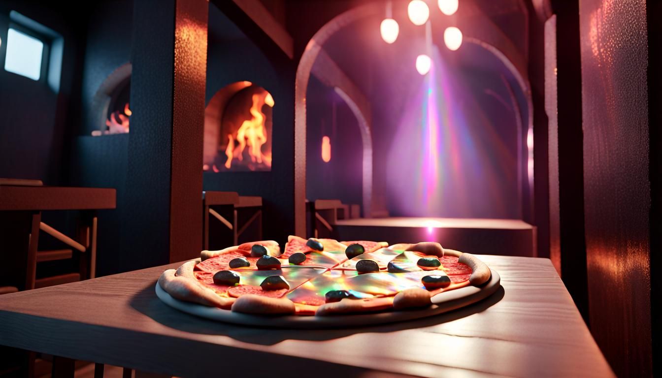 Pizza time in hells kitchen - AI Generated Artwork - NightCafe Creator