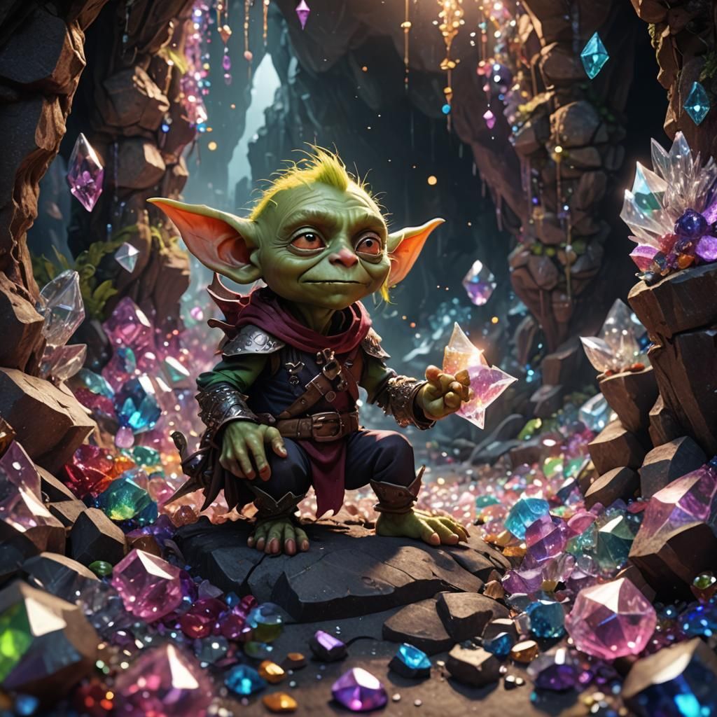 Cute Goblin -treasure hunting (series) - AI Generated Artwork ...