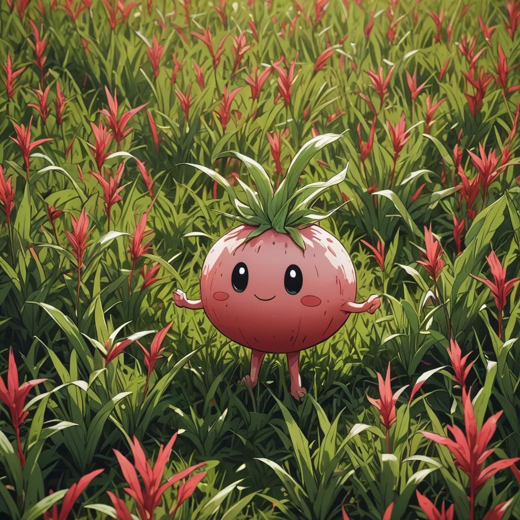 Anthro-Radish, looking pink-ish - AI Generated Artwork - NightCafe Creator