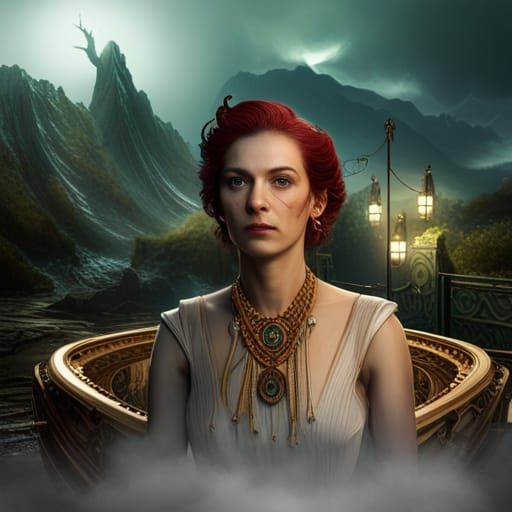 vintage portrait, detailed matte painting, deep color, fantastical, intricate detail, splash ...