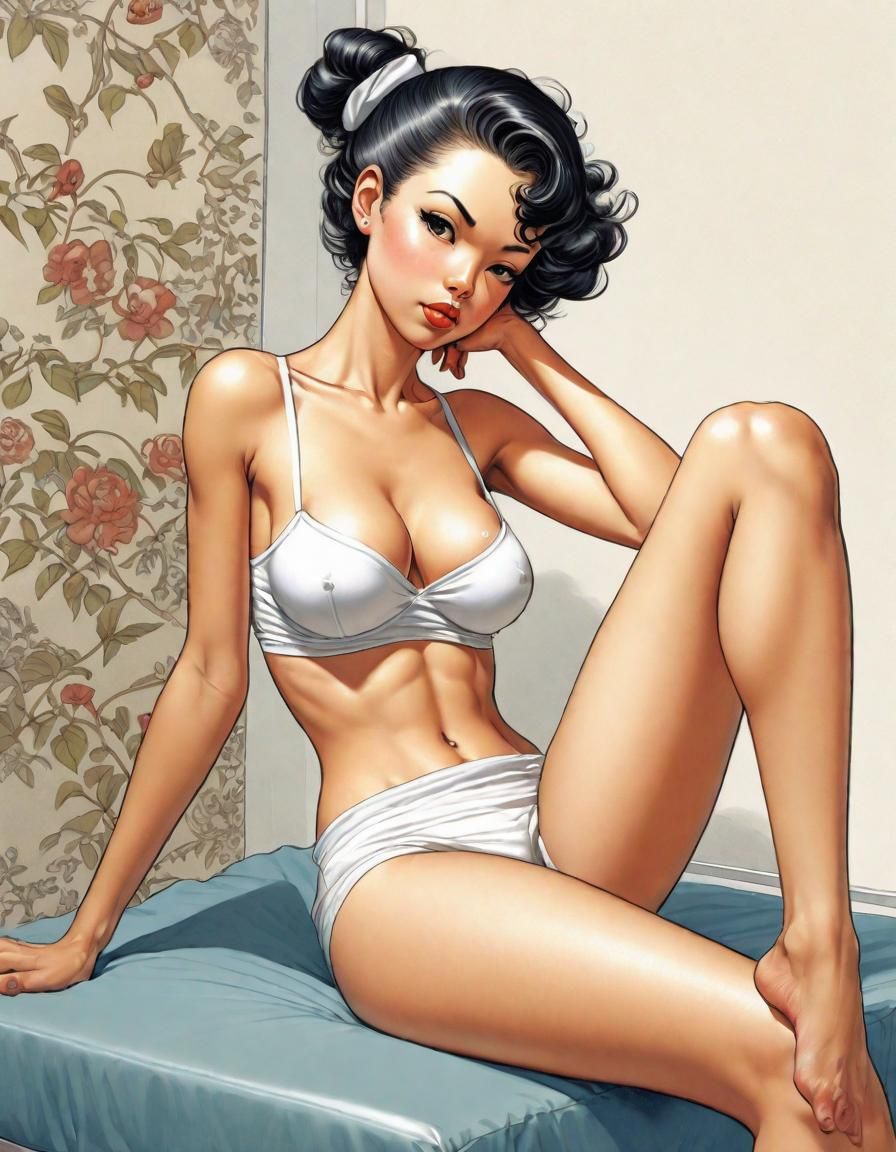 Pin up girl - AI Generated Artwork - NightCafe Creator