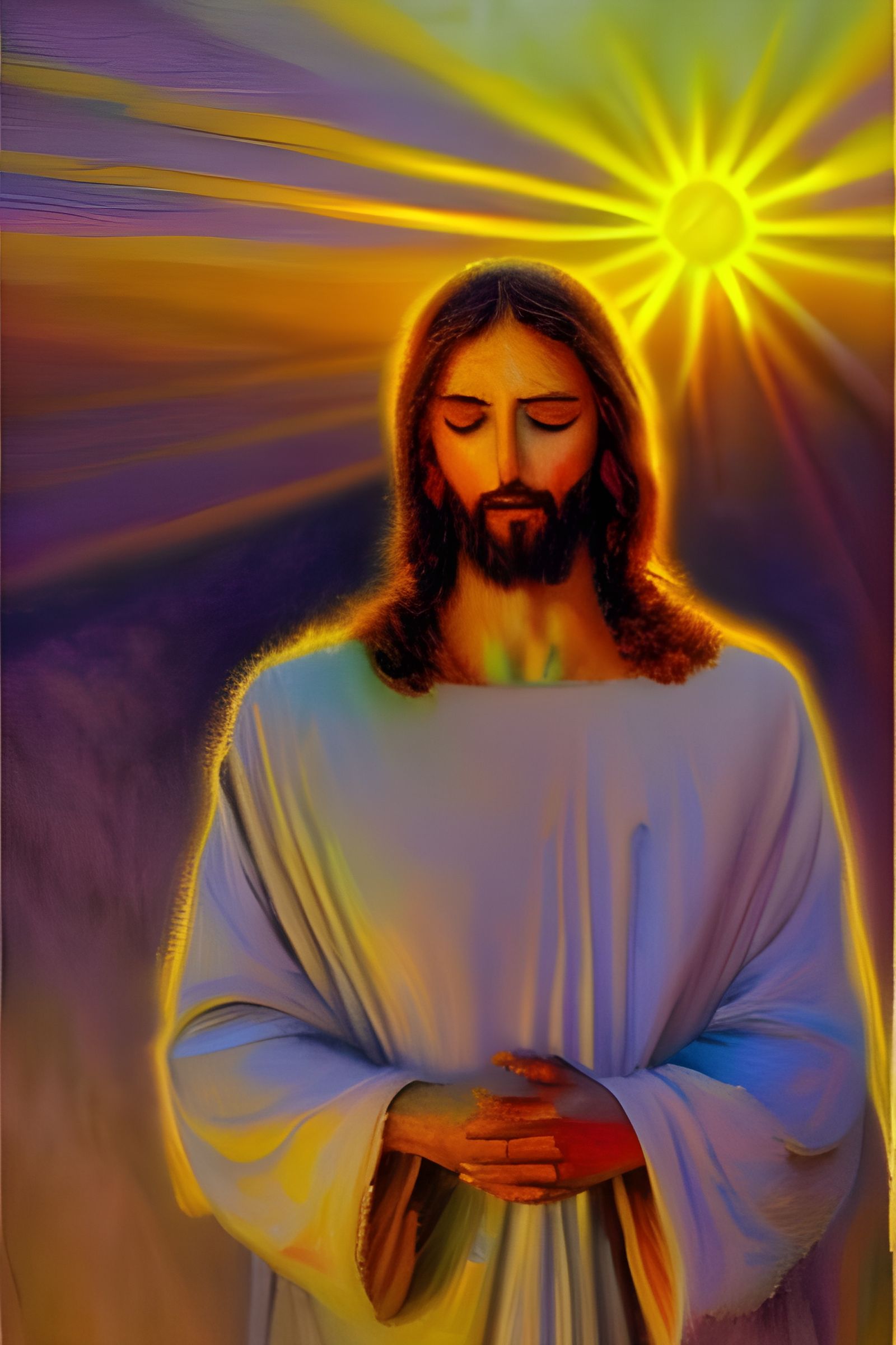 Jesus, The Light Of The World - AI Generated Artwork - NightCafe Creator