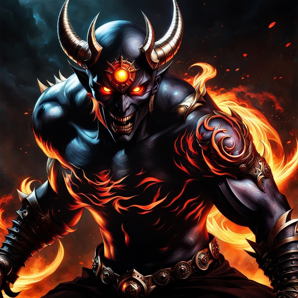 Fierce Demon - AI Generated Artwork - NightCafe Creator