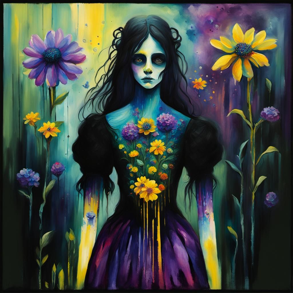 Bee gothic art folk art psychedelic art mysterious complex elaborate ...