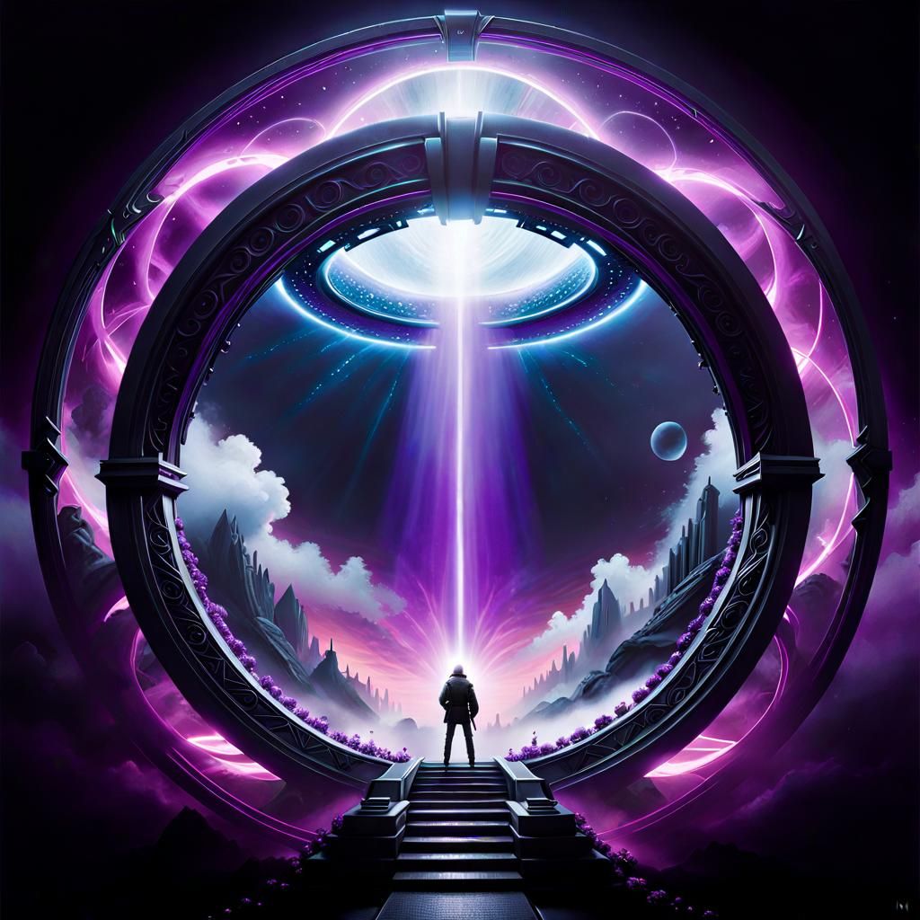 Beyond the Grand Gate - AI Generated Artwork - NightCafe Creator