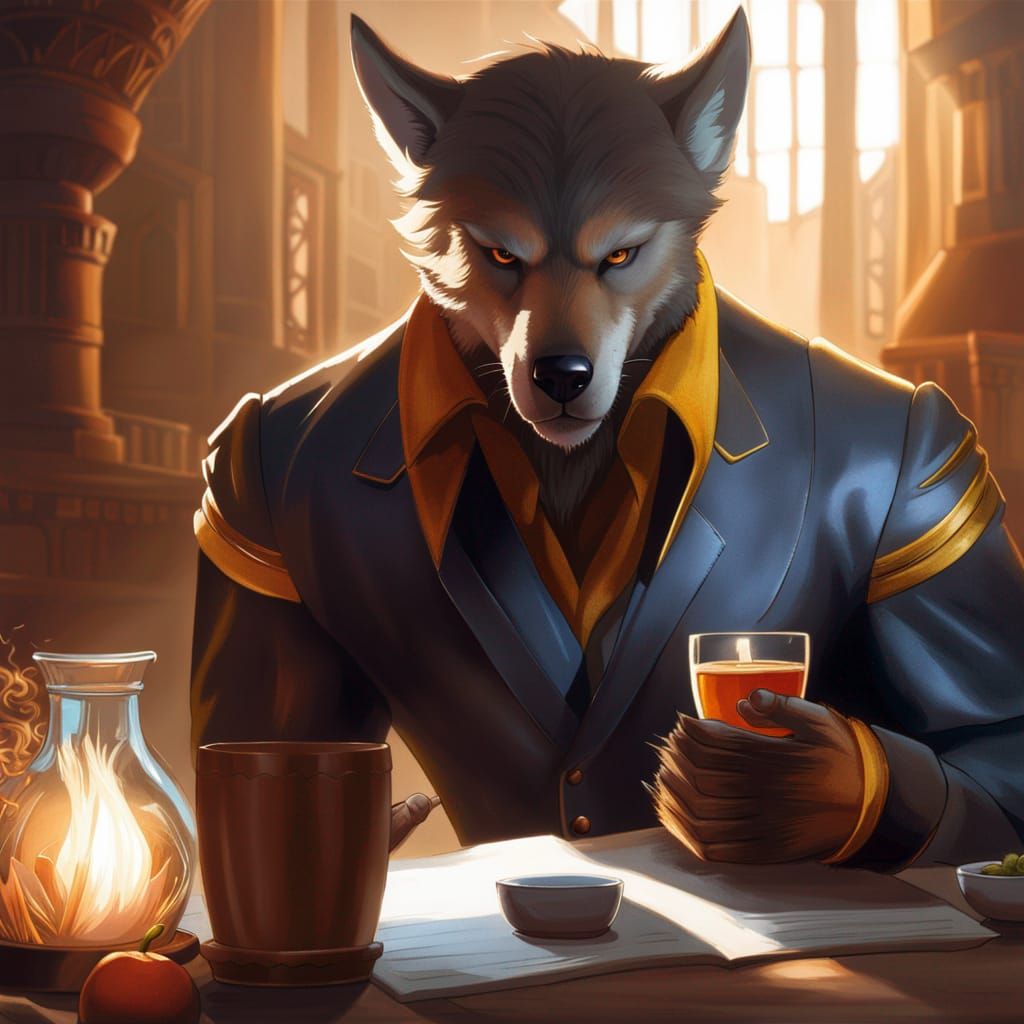 Werewolf Chilling - AI Generated Artwork - NightCafe Creator
