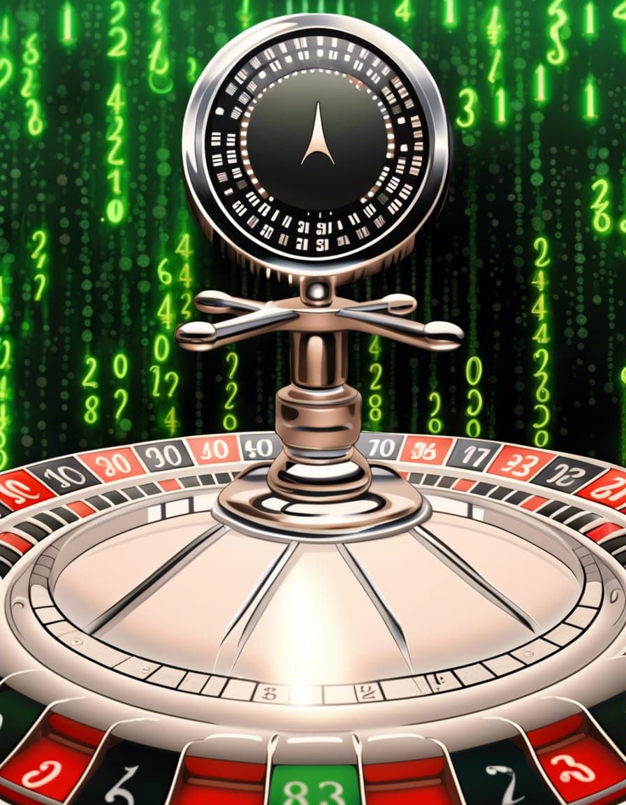 photorealistic, roulette wheel, matrix numbers, misty, detailed ...