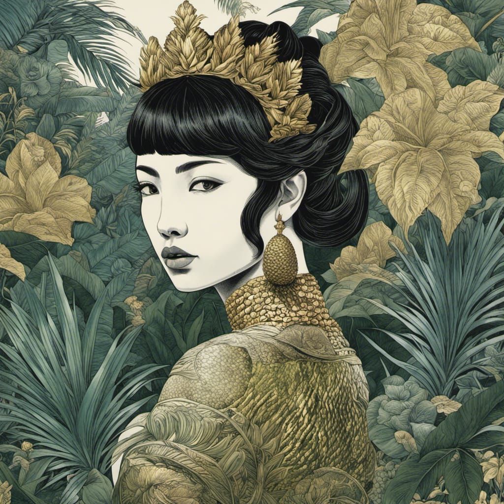 Mystery lady from Java - AI Generated Artwork - NightCafe Creator