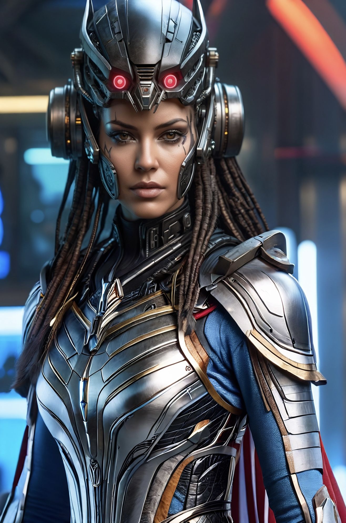 Sci-Fi female Cyborg hybrid - AI Generated Artwork - NightCafe Creator