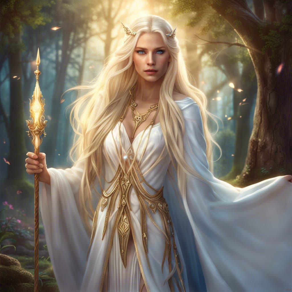 Royal Elven Mage - AI Generated Artwork - NightCafe Creator