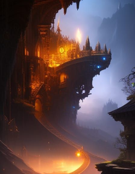 A wizard portrait Unreal Engine 5 HD 3D intricately detailed render ...