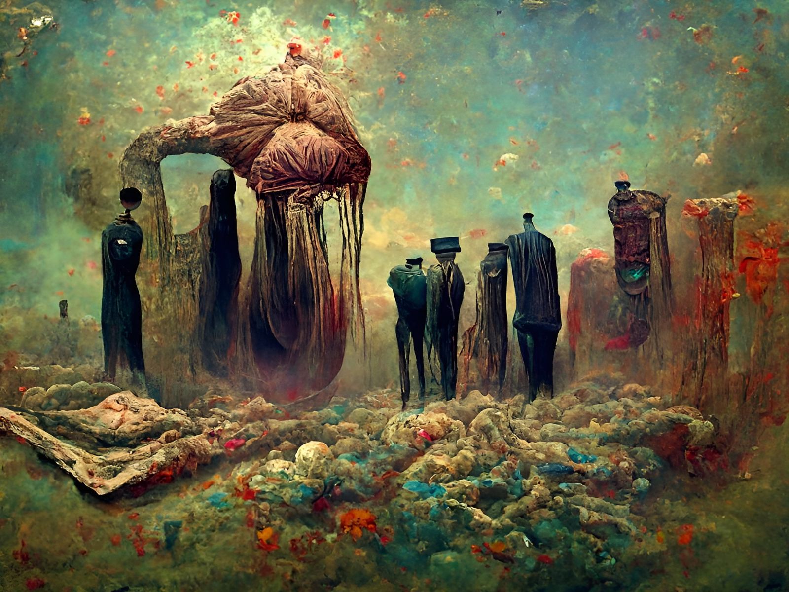 Riches back to rags, clutching to the past - AI Generated Artwork ...