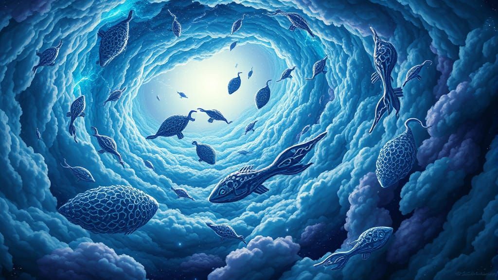 Cosmic Creatures of Jupiter's Upper Atmosphere in ... - AI Art