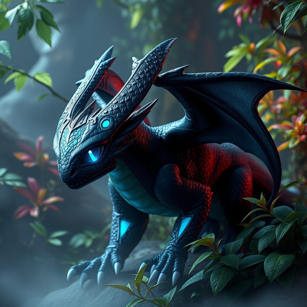 Toothless? - Majestic Night Fury Dragon in Lush Landscape