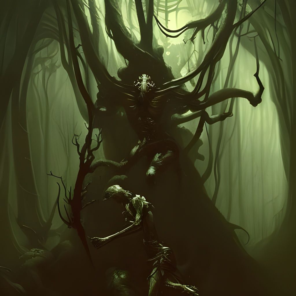 Darkwood: the Cursed Tree - AI Generated Artwork - NightCafe Creator