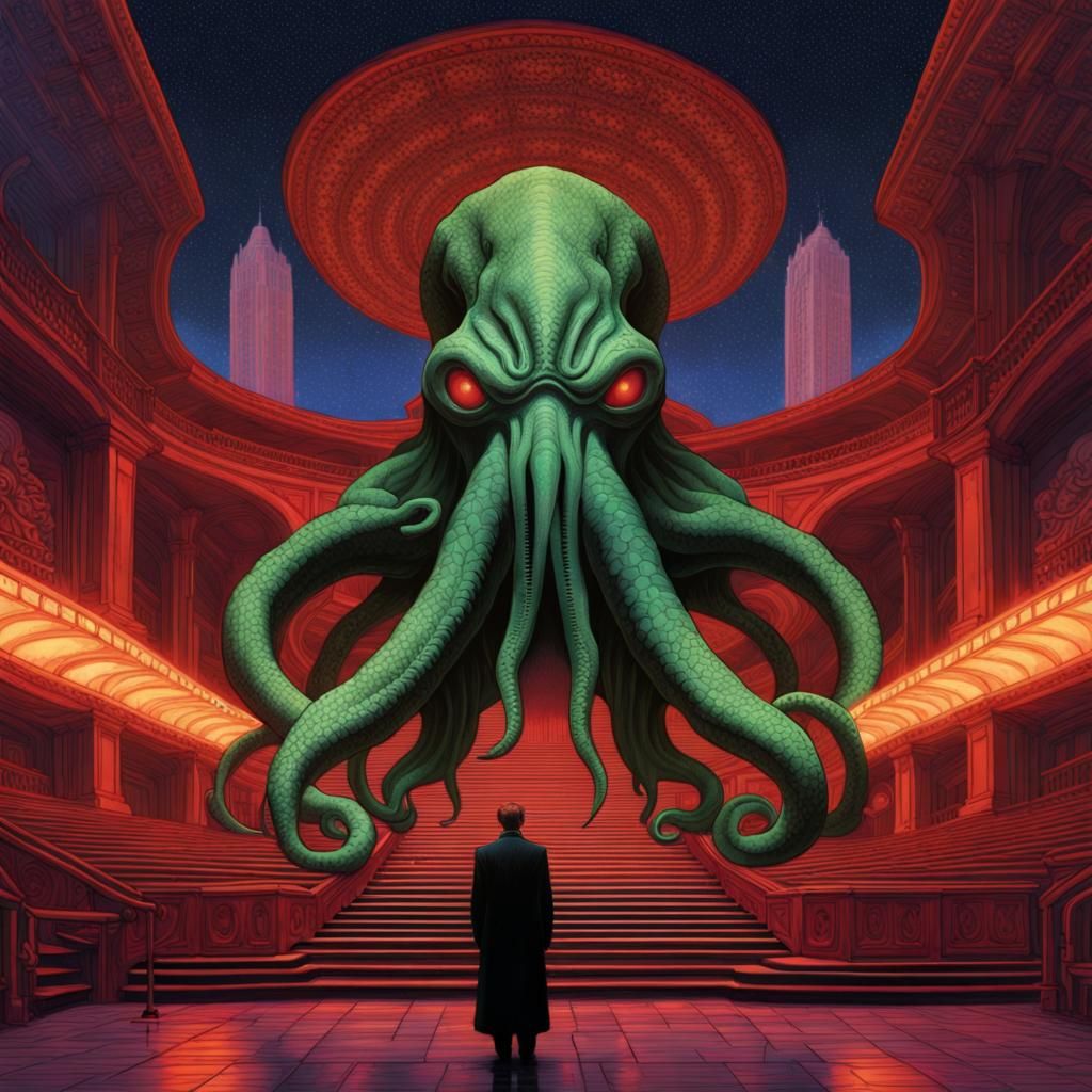 Night at the opera for Cthulhu 8k high resolution amazing matte ...