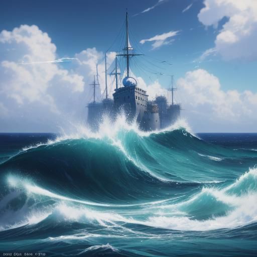 An ocean - AI Generated Artwork - NightCafe Creator