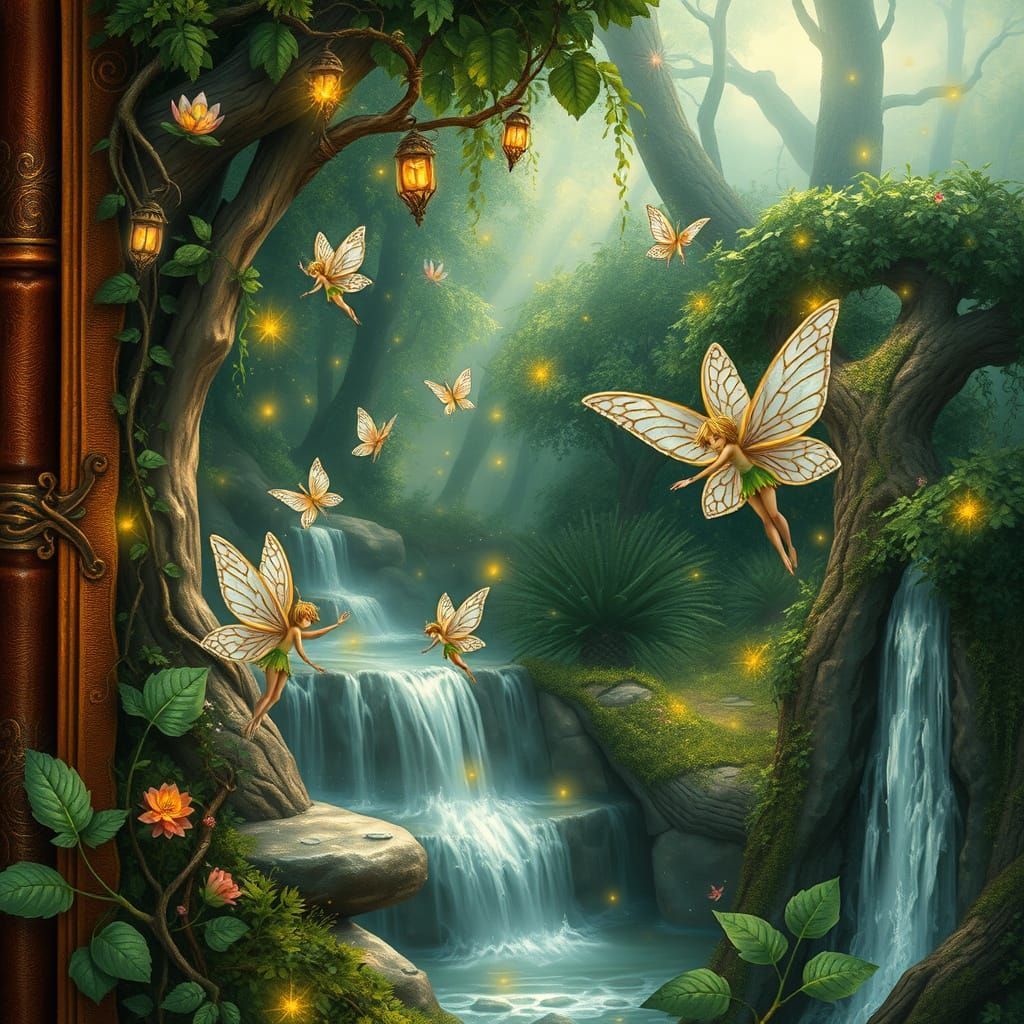 Enchanted forest - Whimsical Faeries in an Ancient, Mystical...