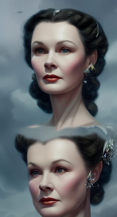 Highly detailed portrait of Vivien Leigh as gone with the wind a 1-foot ...