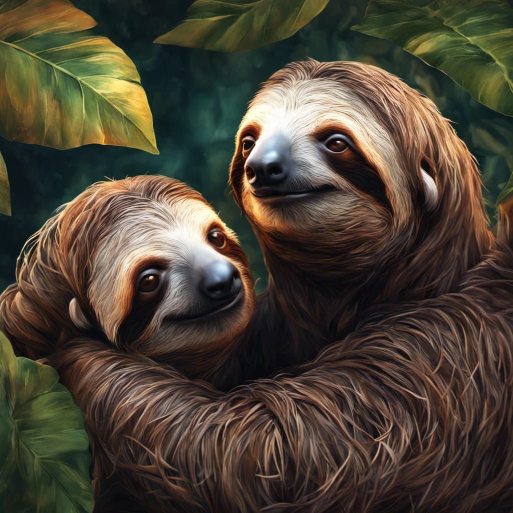 sloths - AI Generated Artwork - NightCafe Creator