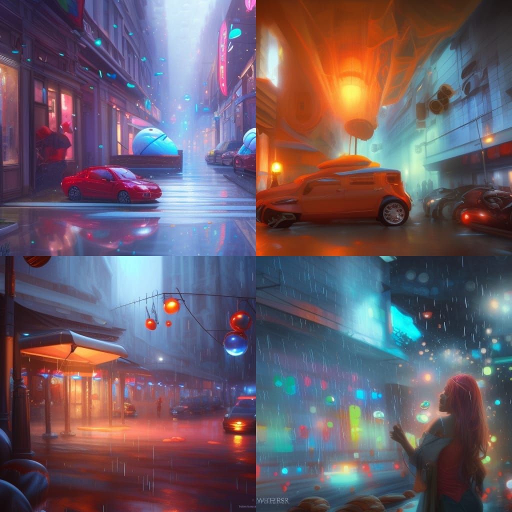 Raining Donuts? - AI Generated Artwork - NightCafe Creator