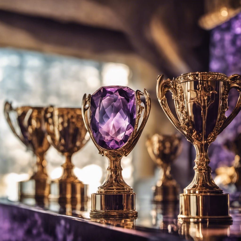 an amethyst trophy - AI Generated Artwork - NightCafe Creator