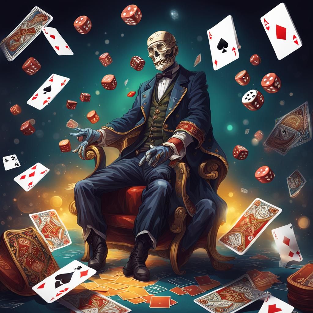 humanisation of one Random Omnipotent Being, dices, cards, gambling ...