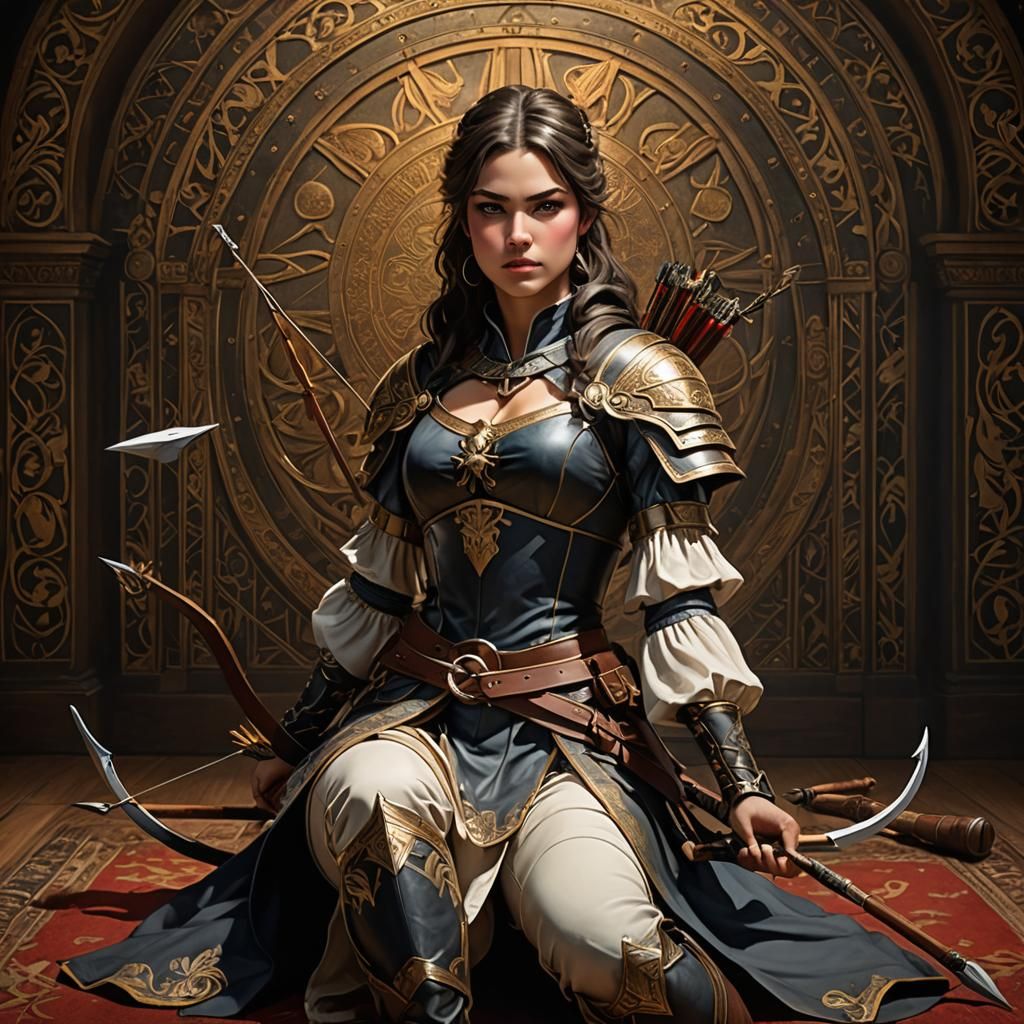 Warrioress Getting Ready - AI Generated Artwork - NightCafe Creator