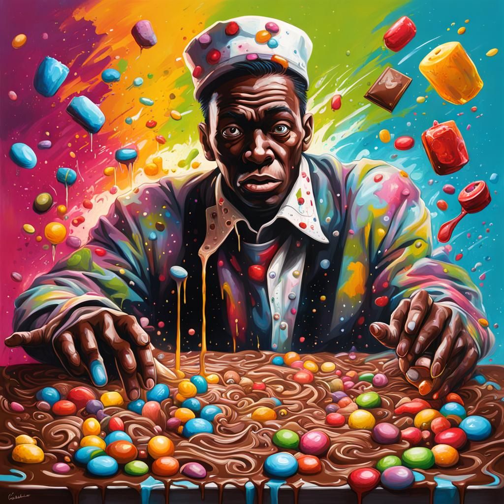 the chocolate candy man - AI Generated Artwork - NightCafe Creator