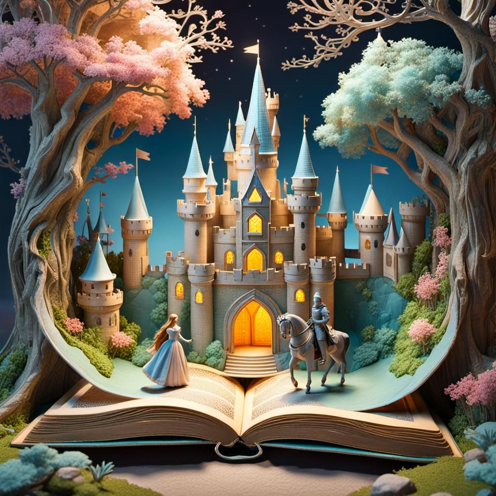 a wonderful magic pop-up world comes to life from a magic-weathered old ...