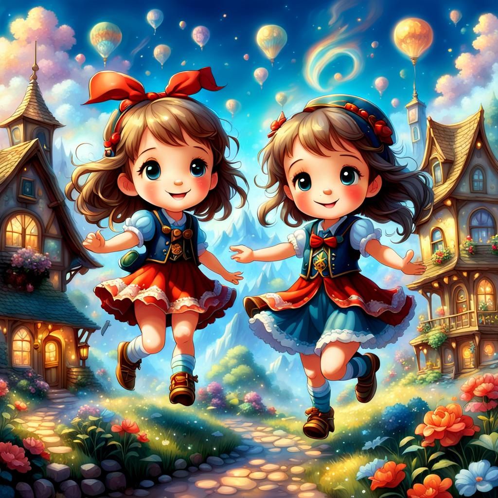 Amazing Detailed Adorable Happy Cute Chibi Character, with Delightful ...