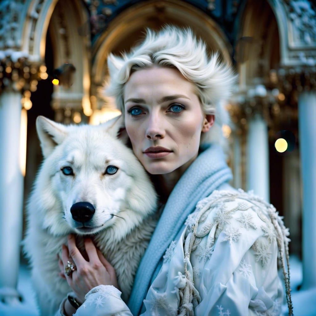 The wolf's bride 1 - AI Generated Artwork - NightCafe Creator