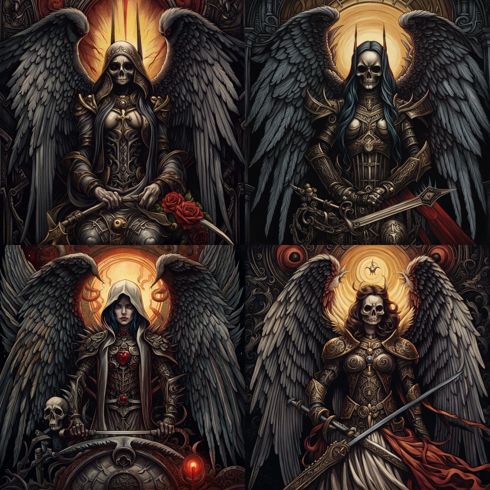 The angel of death by Shawn Coss highly detailed intricate poster art ...