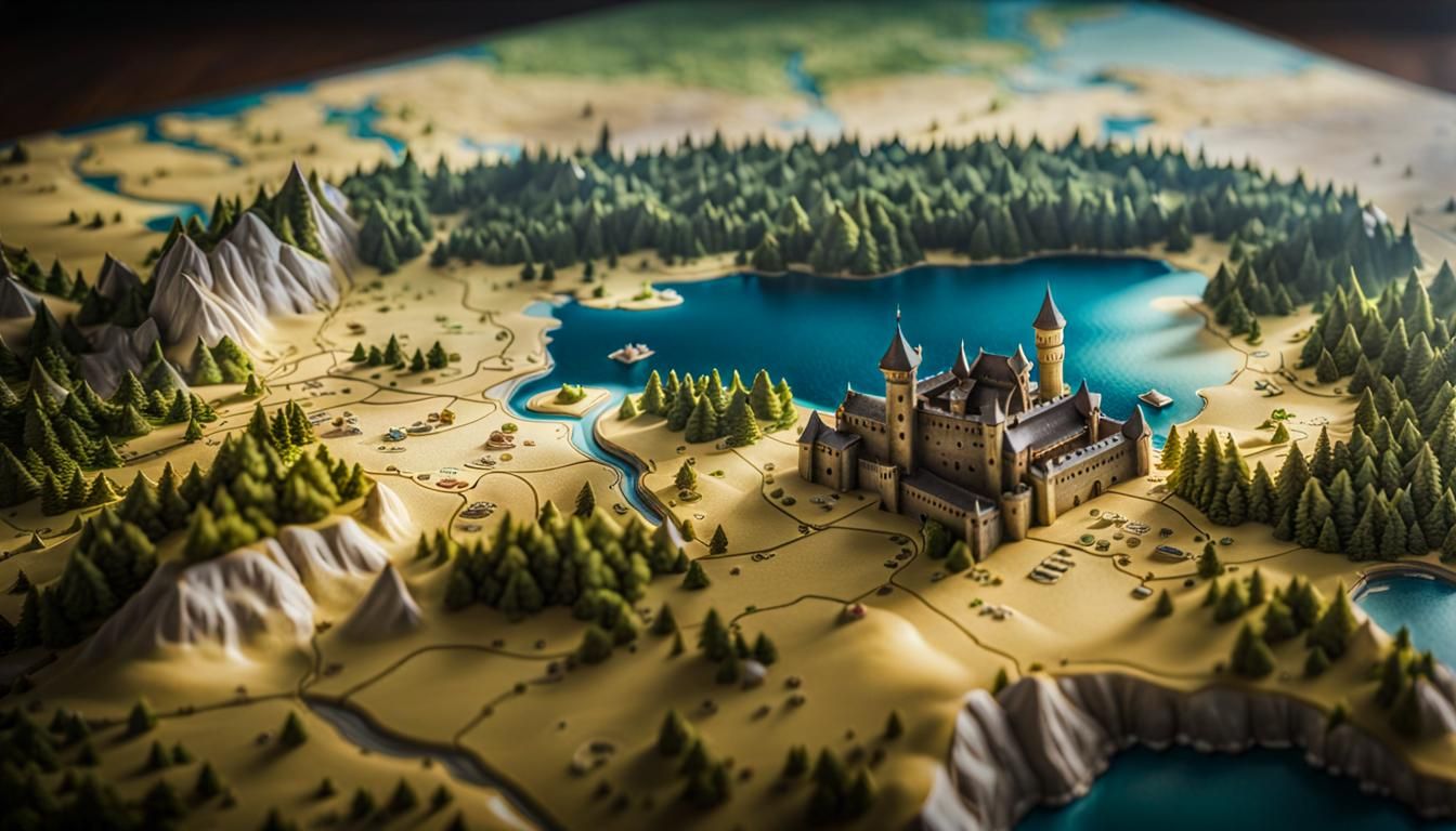 3D Map - AI Generated Artwork - NightCafe Creator