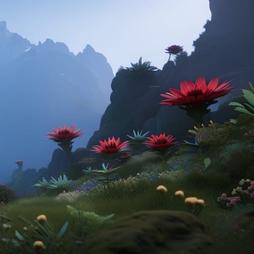 flowers - AI Generated Artwork - NightCafe Creator