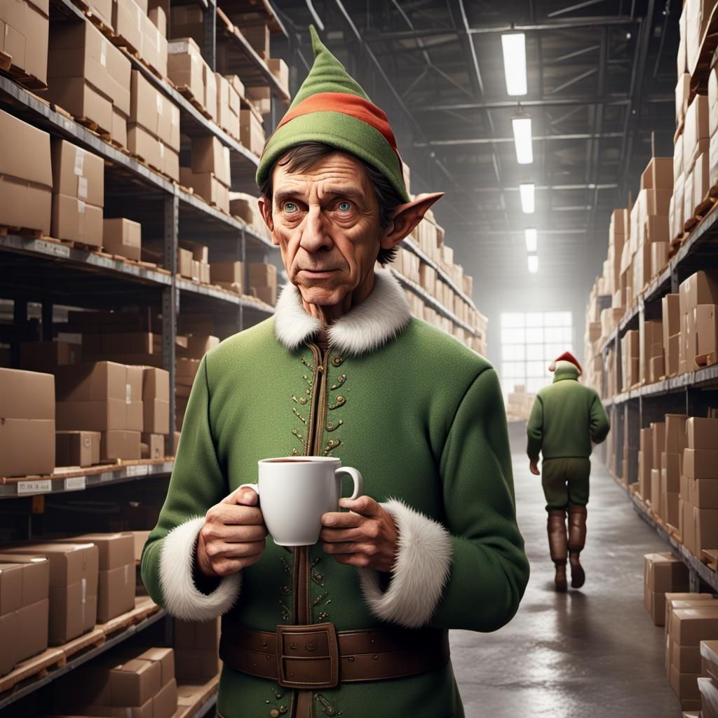 Tired Warehouse Elves - AI Generated Artwork - NightCafe Creator