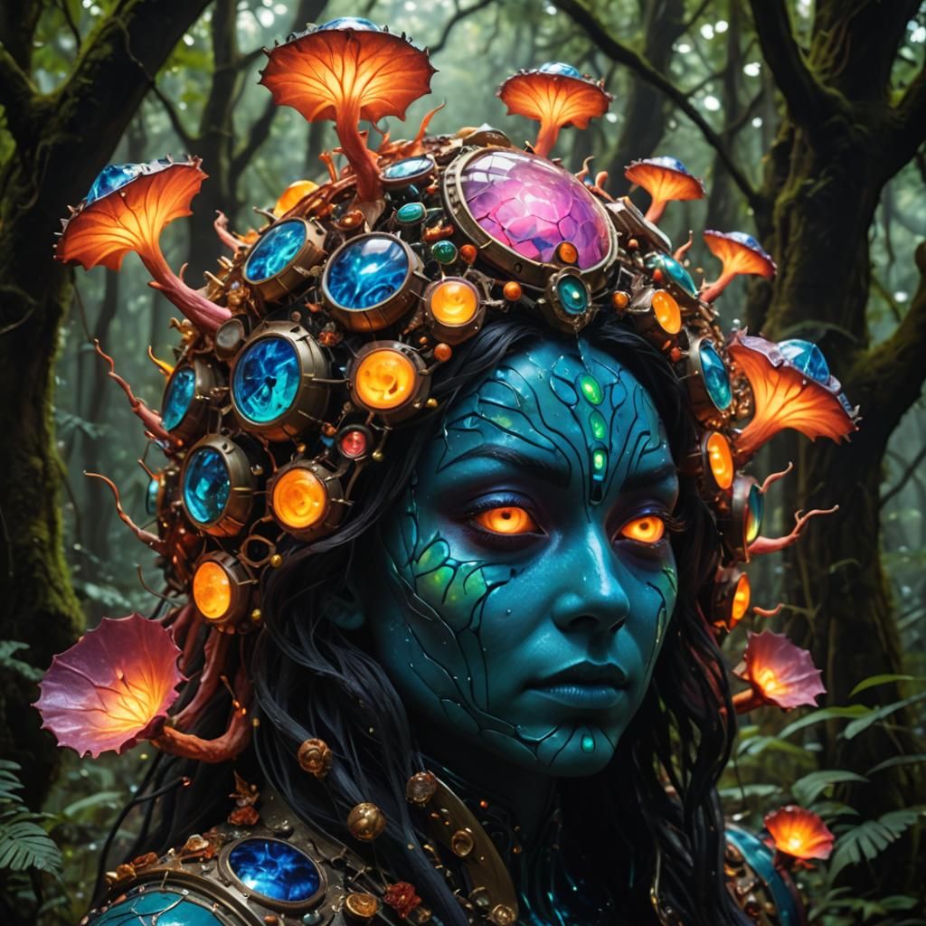 Celestial Biome Creatures in Radiant, Glowing Harm... - AI Art