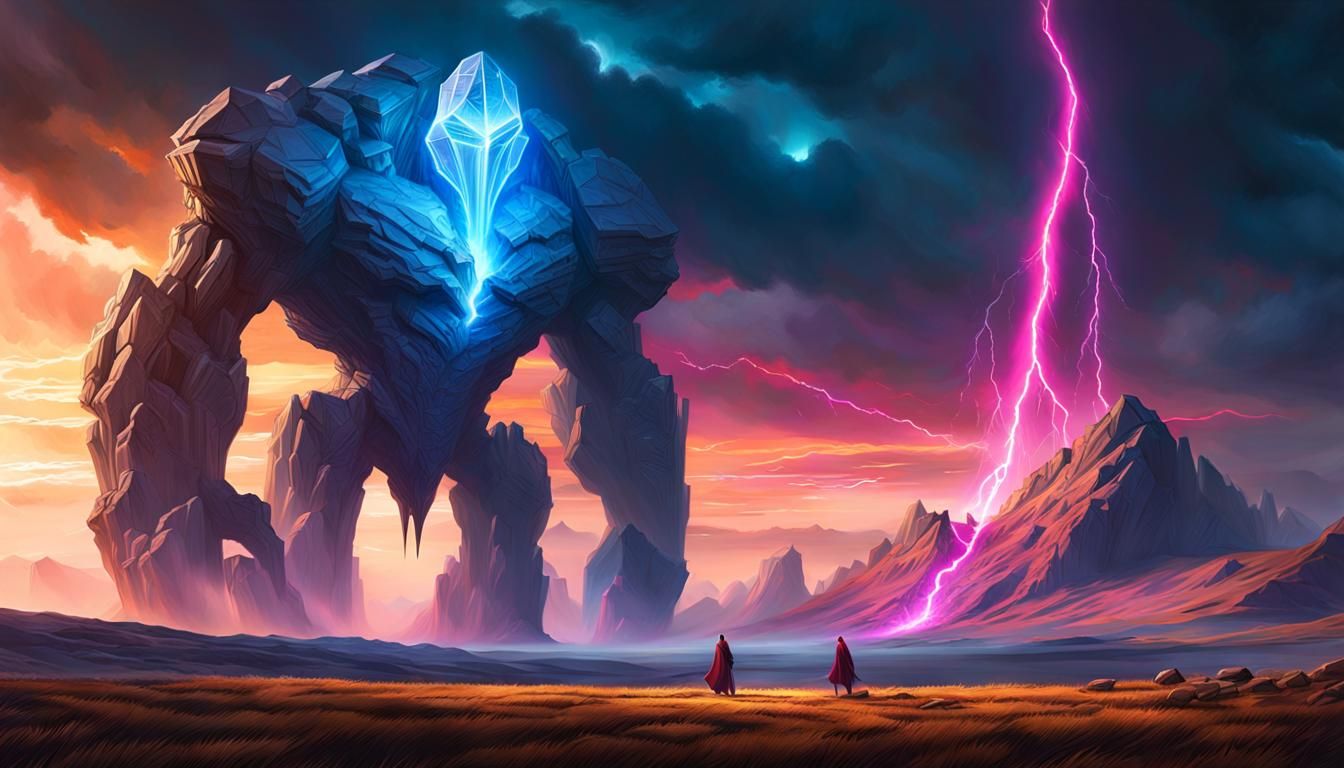 Consulting the Earthen Elemental - AI Generated Artwork - NightCafe Creator