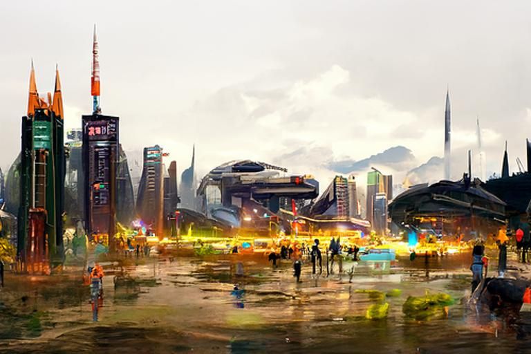 Sci-fi city 7022 by Alayna Danner Dang My Linh Alyn Spiller Lim Chuan ...