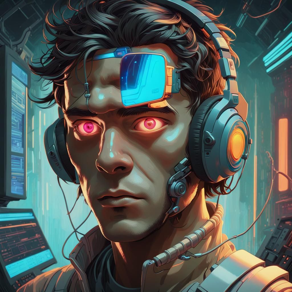 Future Coder Man - AI Generated Artwork - NightCafe Creator