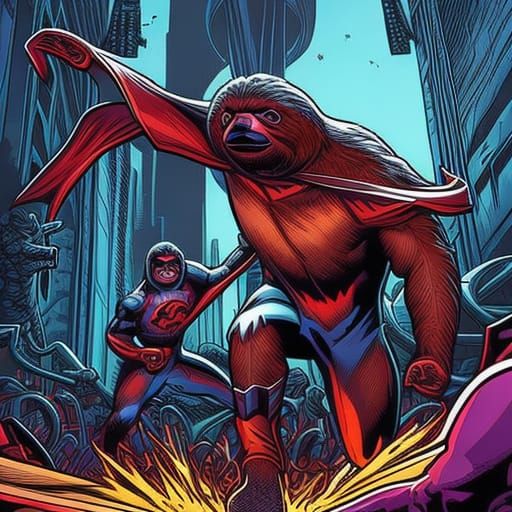 SuperSloth - AI Generated Artwork - NightCafe Creator