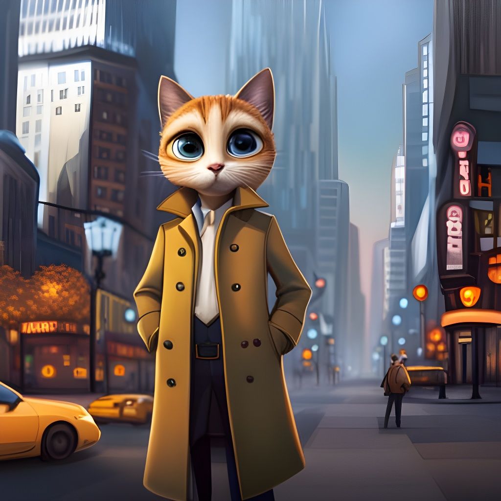 Cat Detective SDXL - AI Generated Artwork - NightCafe Creator