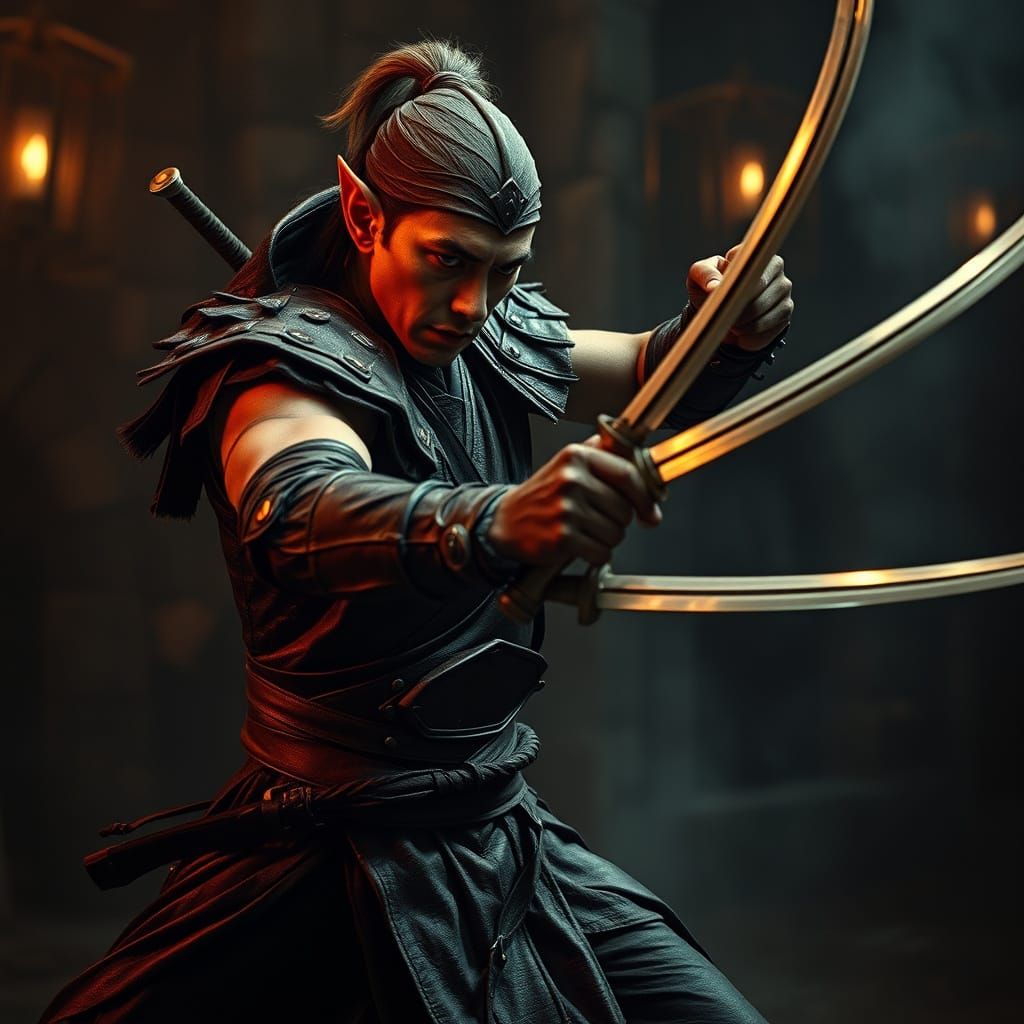 Epic Medieval Fantasy Fight Club Scene in Cinemati... - AI Art